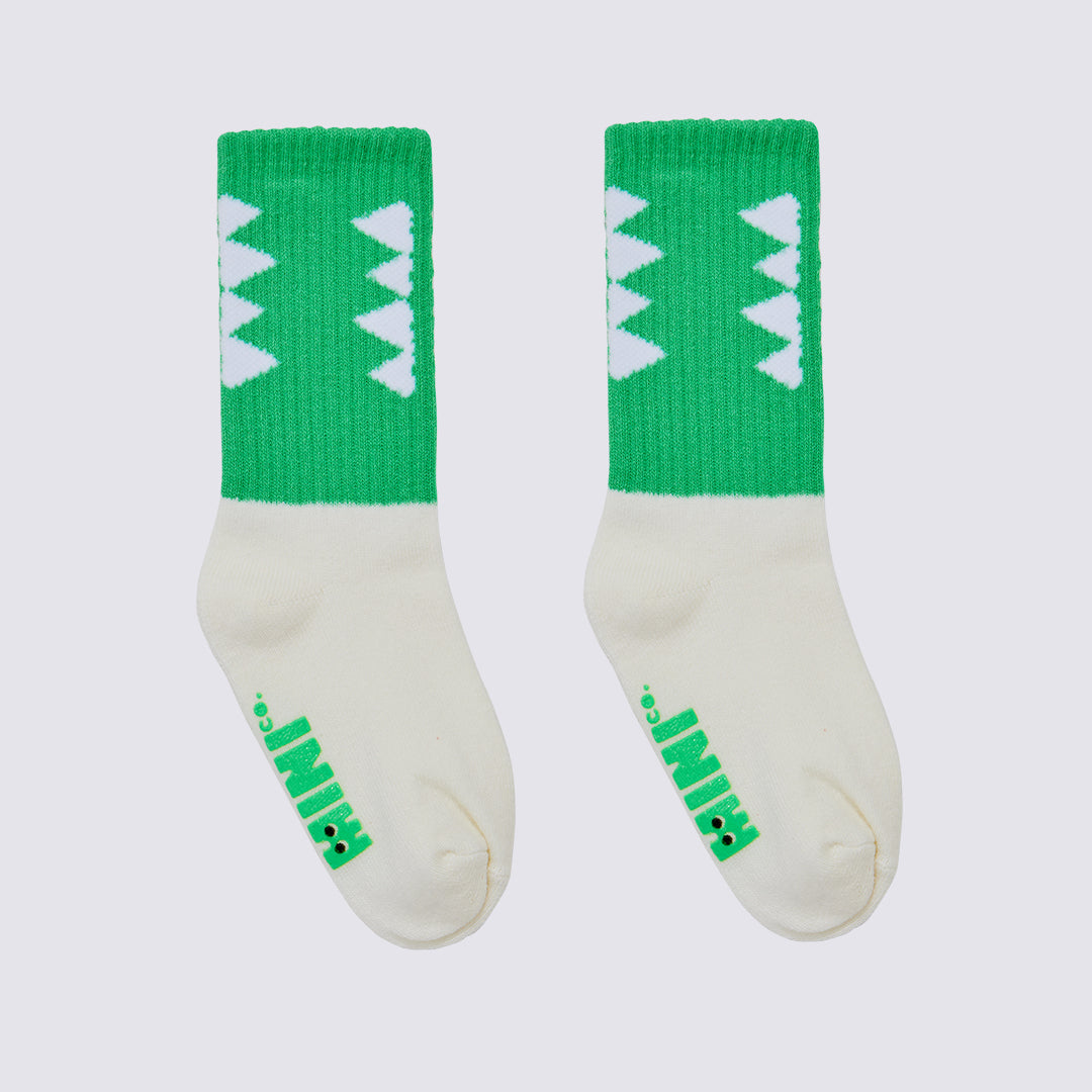 Bambi Mini Co. | Superstar Socks | Green Croc Teeth | Baby, Toddler an ...